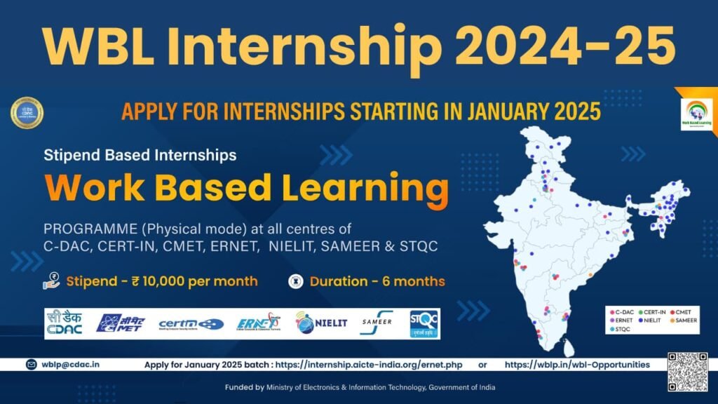 Work Based Learning Wbl Internship 2025 770 Post Apply Now For